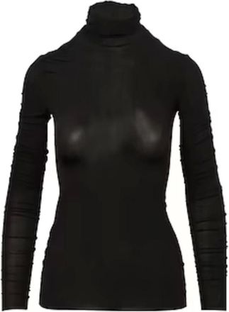 Philosophy di Lorenzo Serafini Femme, Pulls, Noir, Taille: 42 FR Maglietta jersey