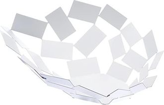 Alessi La Stanza dello Scirocco MT03 W - Schale aus Edelstahl 18/10, Epoxidharzlackiert, Weiß
