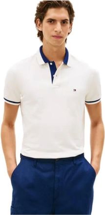 Tommy Hilfiger Homme, Tops, Beige, Taille: M Polo &agrave; Col Contrast&eacute;