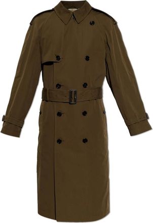 Burberry Homme, Manteaux, Vert, Taille: L Highbury Trench Coat