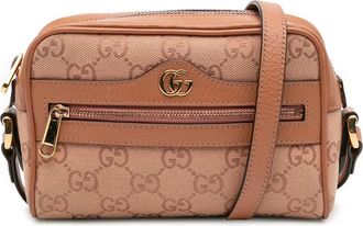 Gucci Hobo Bags - Mini GG Canvas Ophidia Crossbody - Gr. unisize - in Gold - für Damen