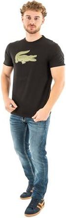 Lacoste Tee Shirt th2042 i6z Noir/Kaki 4