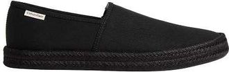 Calvin Klein Javi - Espadrilles aus Baumwoll-Canvas in Triple-Schwarz