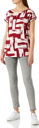 Gerry Weber Damen 770244-35028 T-Shirt, Wine Offwhite, 38