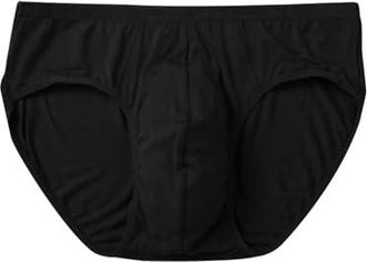 Generic Slips pour homme - Taille moyenne - Sous-v&ecirc;tements unis - Respirant - Doux et id&eacute;al - &Eacute;vacuation de lhumidit&eacute; - Sous-v&ecirc;tements pour hommes, Noir, 3XL