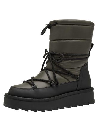 Tamaris Damen Schn&uuml;rstiefel Vegan Winter gef&uuml;ttert; OLIVE COMBINED/gr&uuml;n; 40 EU