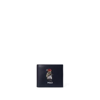 Polo Ralph Lauren Portefeuille &agrave; logo en cuir de vache