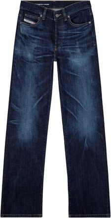 Diesel 1971 D-Sent high-waisted straight-leg jeans - Blau