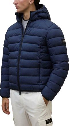 Ecoalf Steppjacke mit Kapuze, Winter, recycelte Materialien, Dunkelgrau, dunkelgrau, Small