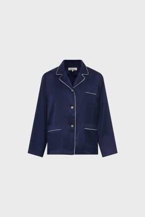 Gerard Darel Chemise satin&eacute;e - BAHYALEE - Marine