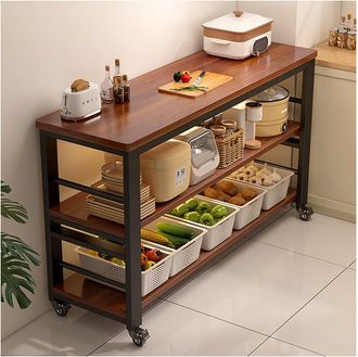 Generic K&uuml;cheninsel mit Stauraum, Buffetschr&auml;nke, Sideboard, offenes Regal mit Lenkrollen, K&uuml;chenarbeitstisch, for Restaurant, Gesch&auml;ft, Lager, Zuhause, K&uuml;che