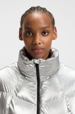 HUGO BOSS Steppjacke Fiorella in verk&uuml;rzter L&auml;nge, Kordelzug im Saum
