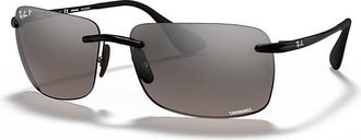 Ray-Ban Rb4255 Chromance Sonnenbrillen Schwarz Fassung Silber Glas Polarisiert 60-15