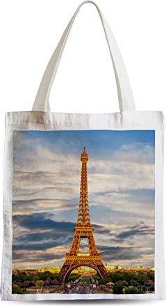 Fabulous Grand Sac Shopping Plage Etudiant Paris Tour Eiffel Ville Monument France Couche de Soleil