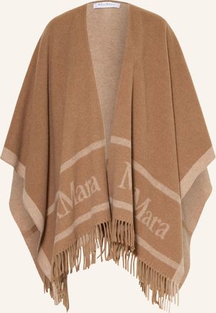Max Mara Jacquard-Cape Hilde braun
