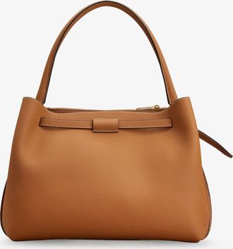 Tod's Womens Leather Handbag T Timeless Brown Handbags Hand Bags