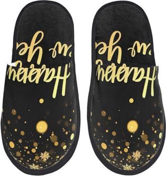 Generic Bonne Ann&eacute;e Femme Homme Chaussures De Maison Doux Pantoufles L&eacute;g&egrave;res Chaussons Pour Ext&eacute;rieur Int&eacute;rieur Hiver L