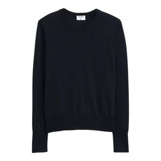 Filippa K Merino Rundhals-Pullover - - Knitwear - Damen - Schwarzk - M