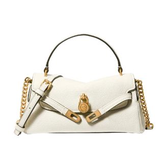 Michael Kors Sac bandouli&egrave;re extra-petit avec rabat et poign&eacute;e sup&eacute;rieure - Femme - Sacs - Blanc - Taille: ONE Size