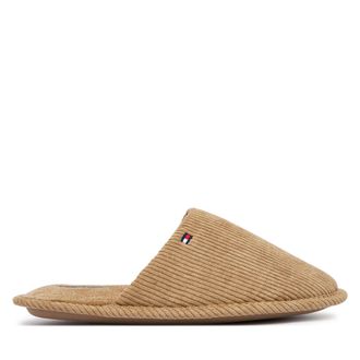 Tommy Hilfiger Hausschuhe Tommy Hilfiger Corduroy House Shoes FM0FM06019 Beige