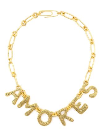 Aurélie Bidermann Amaite letter-charm necklace - Or