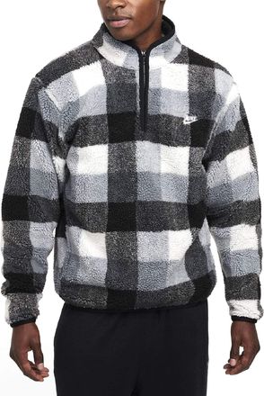 Nike Nike Herren Club Ssnl Wntrzd AOP Hz T-Shirt, Black/White/Smoke Grey/White, XL