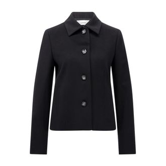 Lardini Klassische Wolljacke mit Knopfverschluss - - Jackets - Damen - Schwarzk - M