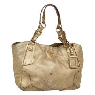 Prada Pre-owned Cuir sacs-prada - Femme - Pre-owned - Jaune - Taille: ONE Size