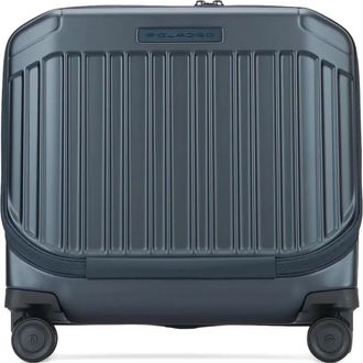 Piquadro valise striée à cadenas - Bleu