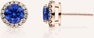 VEYNOU Veynou Ohrstecker Ava Aus 14 Karat Roségold Und 1,0ct. Saphir Und Diamanten rosegold