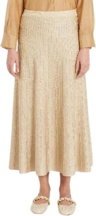 Marella Femme, Jupes, Jaune, Taille: 36 FR Maxi Skirt