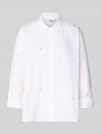 Only Relaxed Fit Hemdbluse aus reiner Baumwolle Modell NEW LINA GRACE