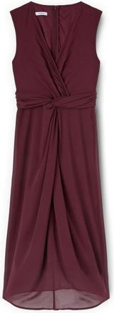 Motivi Femme, Robes, Rouge, Taille: 38 FR Robe fourreau en georgette avec drap&eacute;