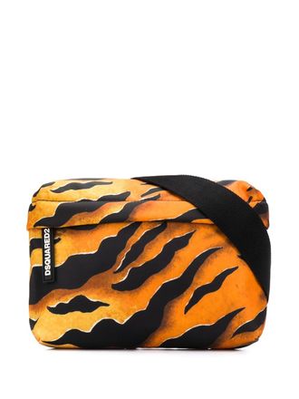 Dsquared2 sac banane &agrave; imprim&eacute; tigre - Orange