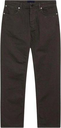 Stone Island Pantalon Droit en Serg&eacute; de Coton - Homme - Jeans - Brun - Taille: W31