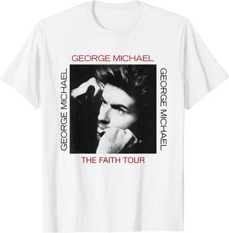 George Michael Portrait Faith Tour Grafik T-Shirt