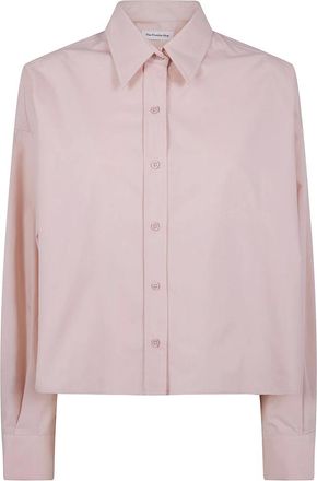Frankie Shop Femme, Blouses et Chemises, Rose, Taille: 36 FR Arlen Cotton Boxy Shirt