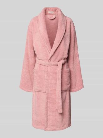 Christian Berg Bademantel mit Bindeg&uuml;rtel und aufgesetzten Taschen