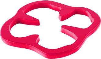 Zak designs zakdesigns 0078-0902 Untersetzer Paprika 15 cm in Melamin, rot