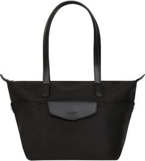 Pellet Paris - Sac Cabas porté épaule - pour Femme - Collection Pop - Noir - en Nylon - Porté Epaule - Sac a Main Femme - Sac bandoulière - Petit Sac - Sac à