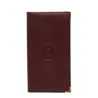 Cartier Pre-owned Must Line Leder Lang Bifold Geldb&ouml;rse - - Pre-owned - Damen - Rot - ONE SIZE