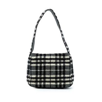 Burberry Sac bandouli&egrave;re Pre-owned &agrave; carreaux - Femme - Pre-owned - Noir - Taille: ONE Size