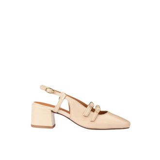 Maison Toufet Femme, Chaussures, Beige, Taille: 38 EU Chaussures B&eacute;b&eacute; en Cuir Faites Main