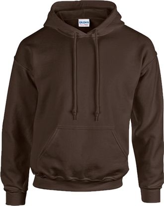 Gildan Sweatshirt mit Kapuze Heavy Blend XXL,1x Dark Chocolate & 1 HLKauf Block