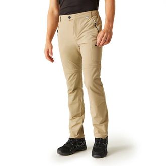 Regatta Herren Mens Highton Zip Off Walking Trousers Wanderhose, Oat, 33W