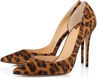 Generic Escarpins à Talons Aiguilles Sexy à Bout Pointu pour Femmes, Chaussures élégantes à la Mode pour Soirée Chaussures à Talons Confort Classique pour Ban