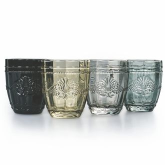 Villa D'Este Home Tivoli 5911612 Syrah Gl&auml;ser Wasser Stones aus Glas, 265ml Kapazit&auml;t, 4 St&uuml;ck