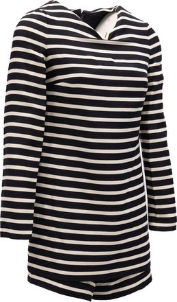 Valentino Garavani Womens Black And White Striped Romper