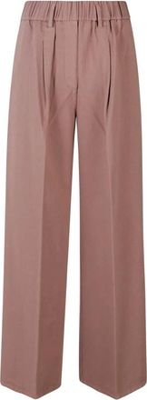Forte_Forte Femme, Pantalons, Rose, Taille: 38 FR Fluid Cotton Twill Loose Pant