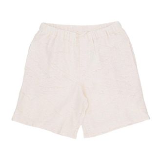 Arte Geh&auml;kelte Cream Shorts mit Elastischem Bund - - Shorts - Herren - Beige - L